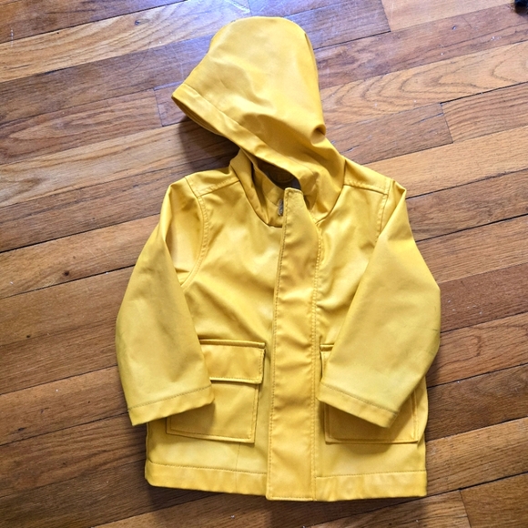 Old Navy | Jackets & Coats | Yellow Kids Hooded Rain Jacket | Poshmark